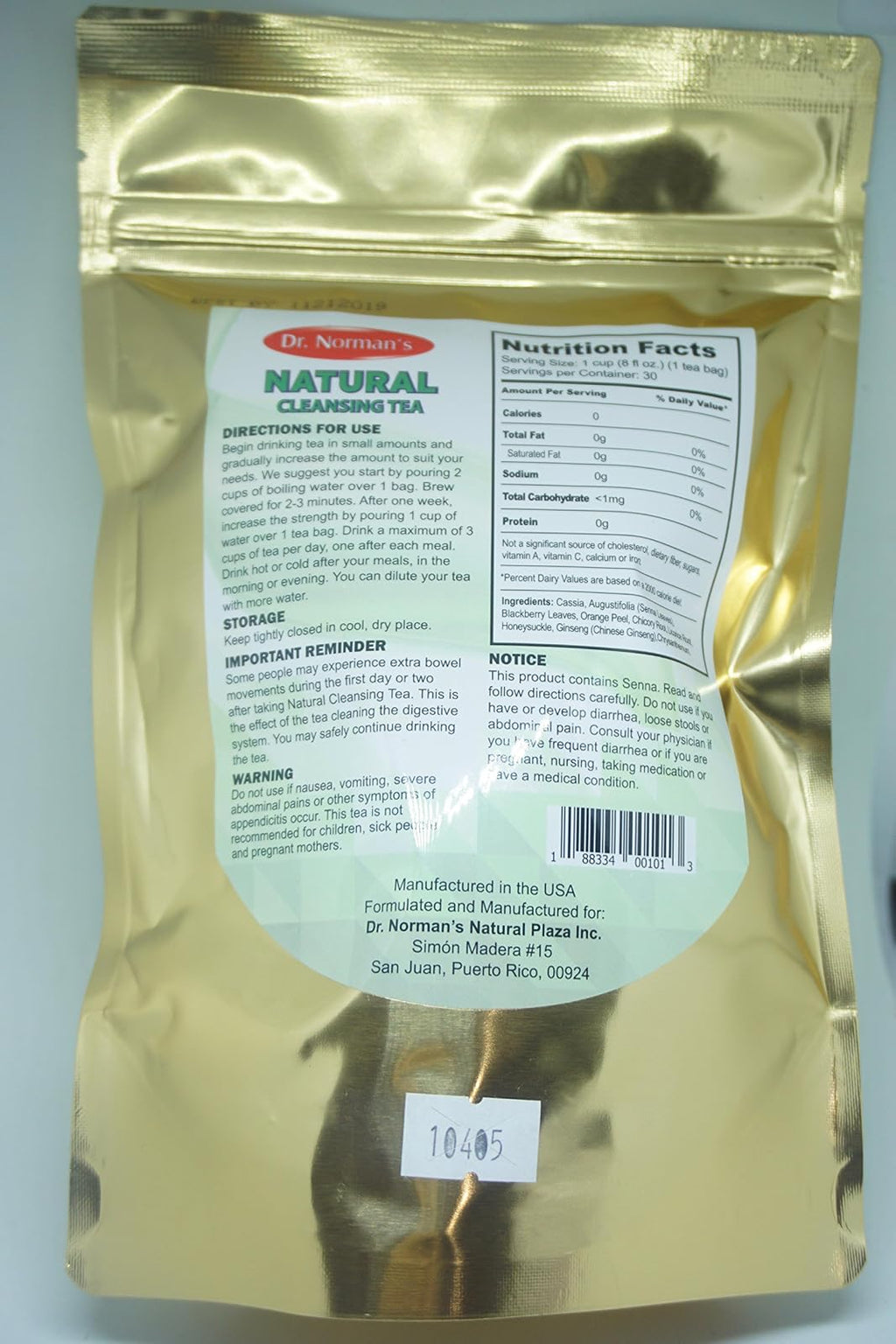 Natural cleansing tea with dandelion