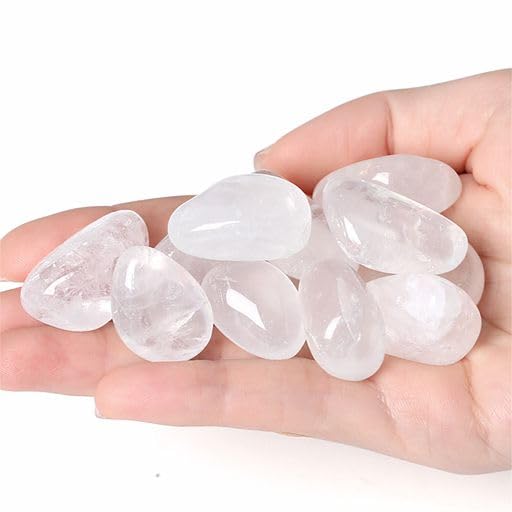 natural clear quartz tumbled stones