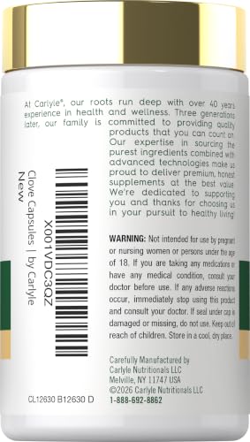 Natural cloves supplement for overall health