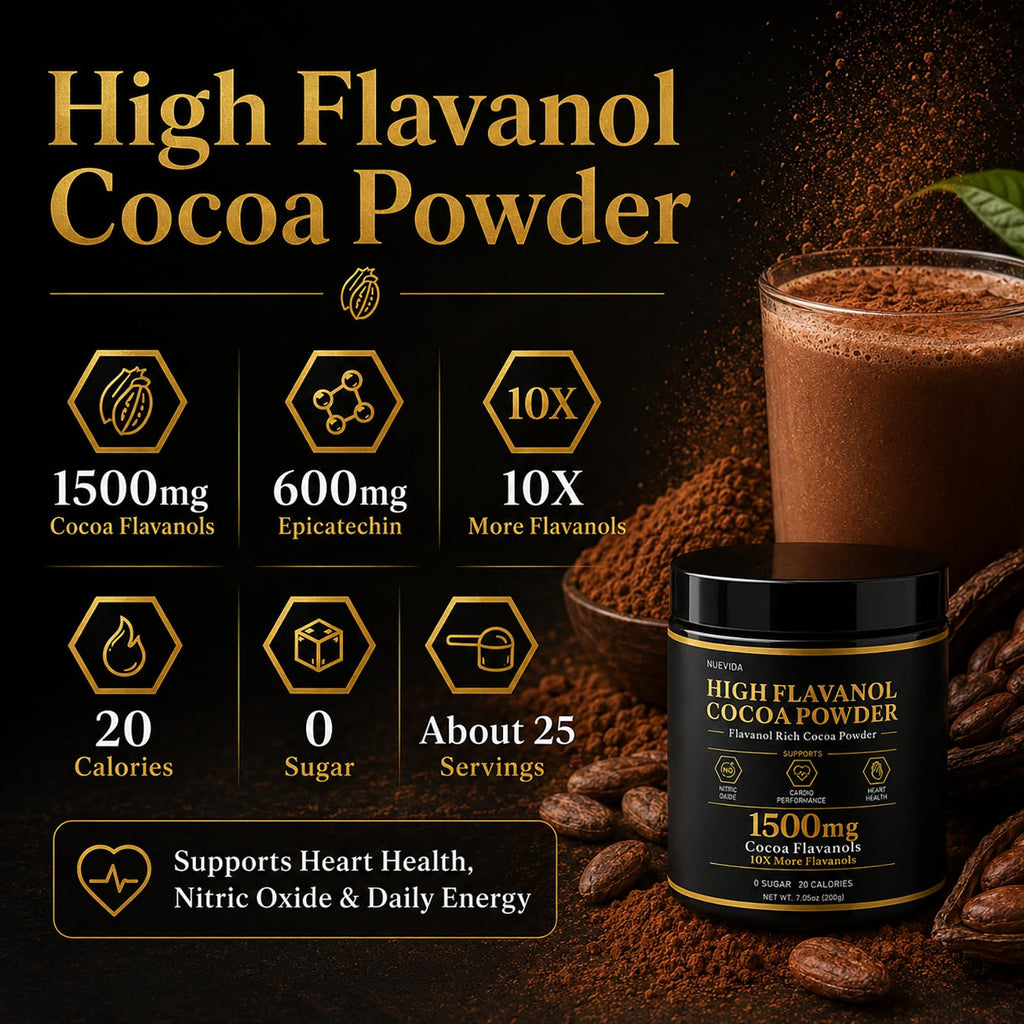 Natural cocoa powder for athletes