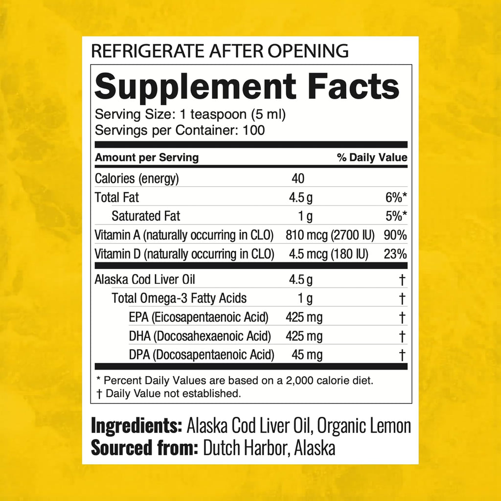 natural cod liver oil for immune support