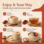 natural coffee creamer with mushrooms