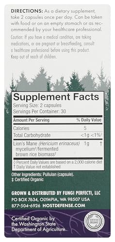 Natural cognitive booster with mushrooms