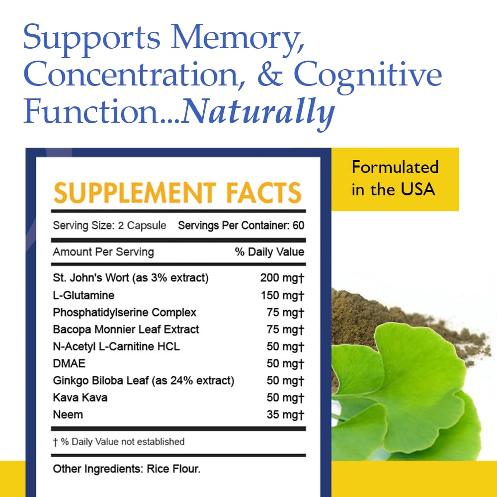 natural cognitive enhancer with ginkgo