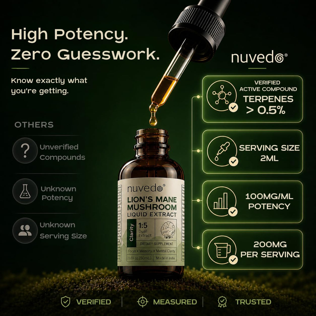 Natural cognitive support Lion's Mane extract