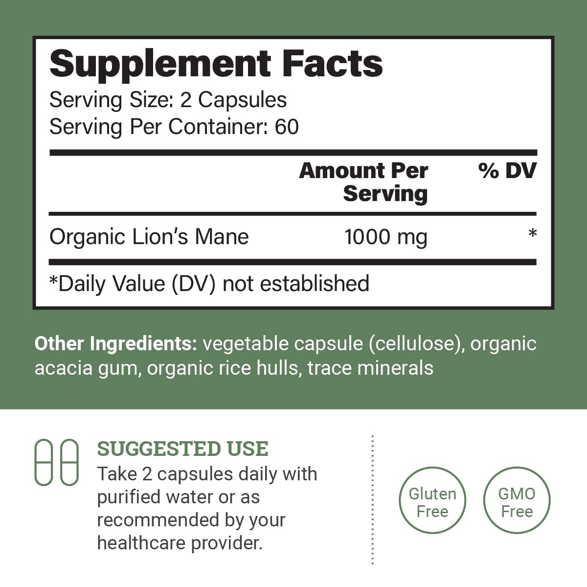 natural cognitive support lion's mane