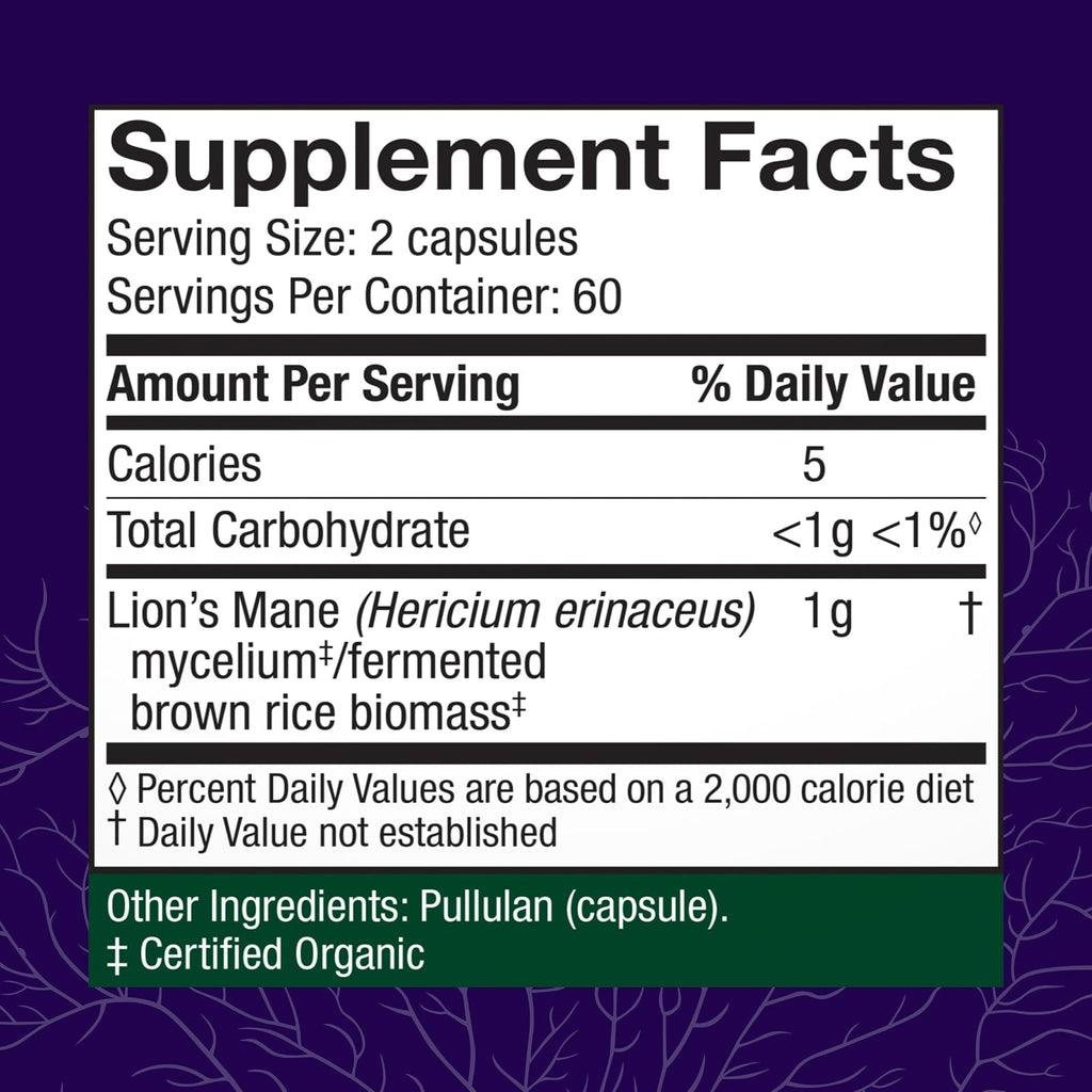 natural cognitive support lion's mane