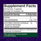 natural cognitive support lion's mane
