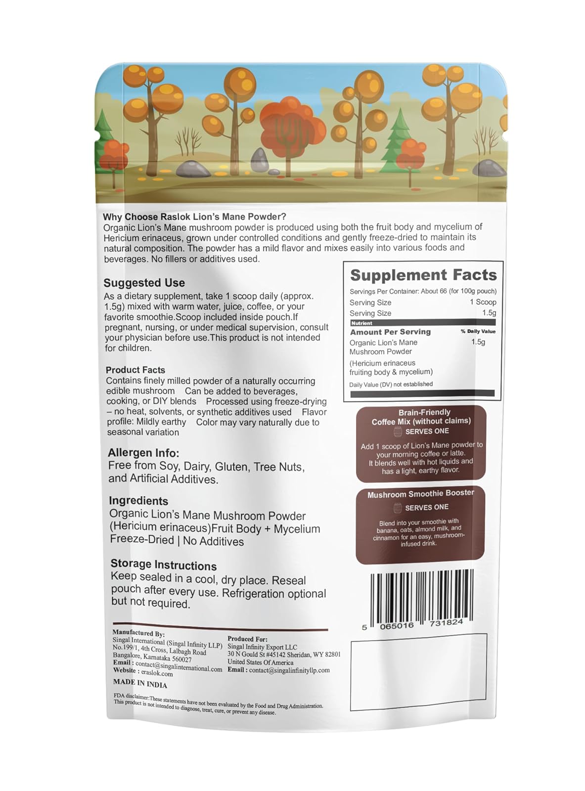natural cognitive support powder