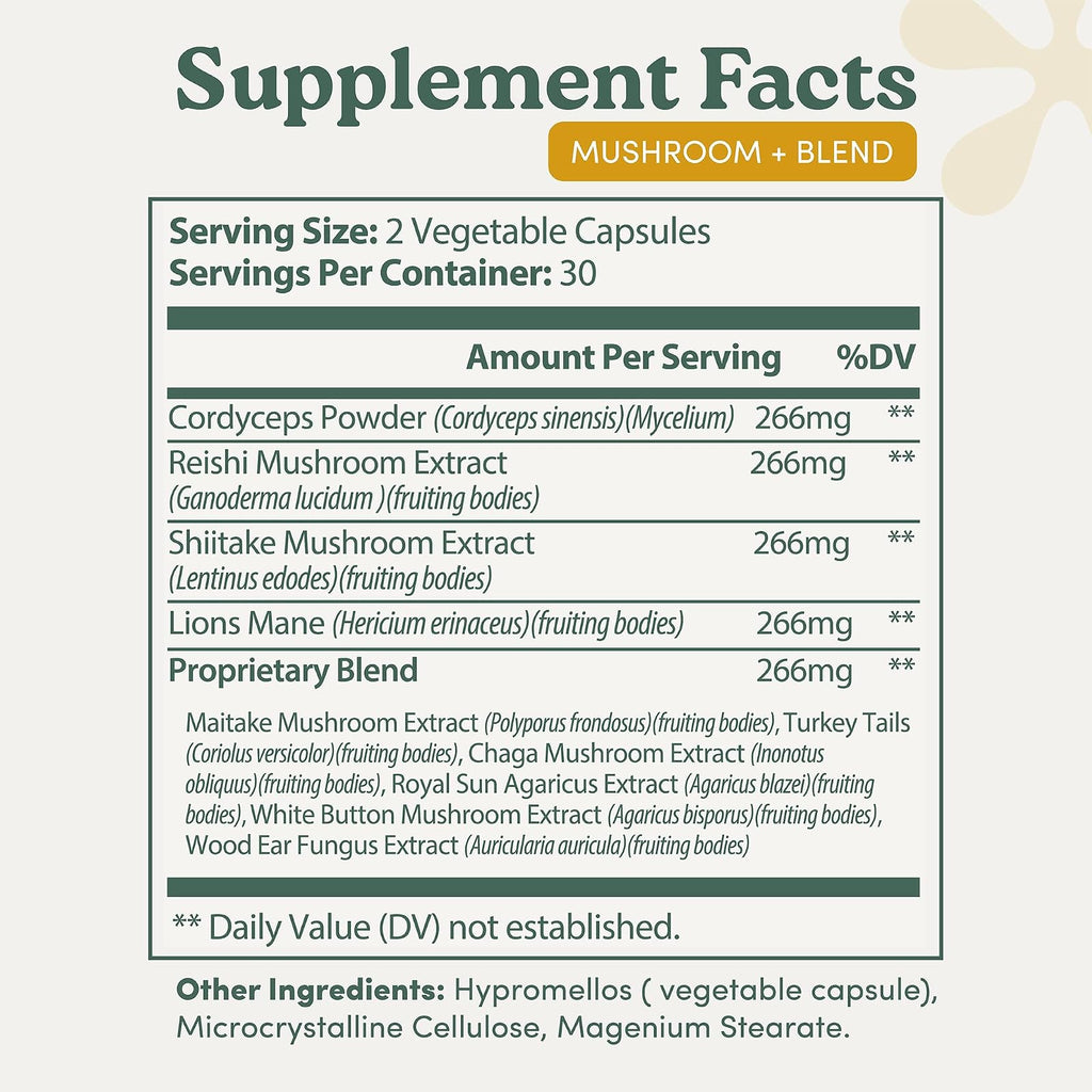 Natural cognitive support supplement