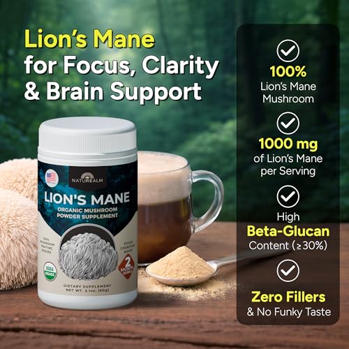 Natural cognitive support with mushrooms