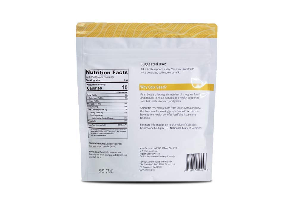 natural coix seed powder supplement