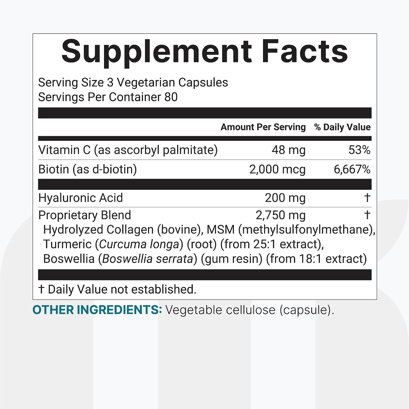 Natural collagen booster for youthful skin