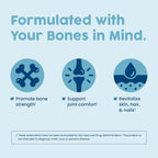 Natural collagen peptides for bone strength