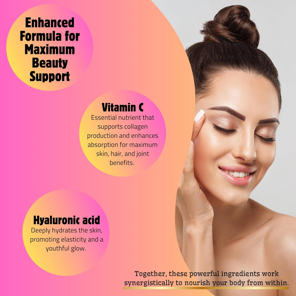 Natural collagen peptides for hair growth