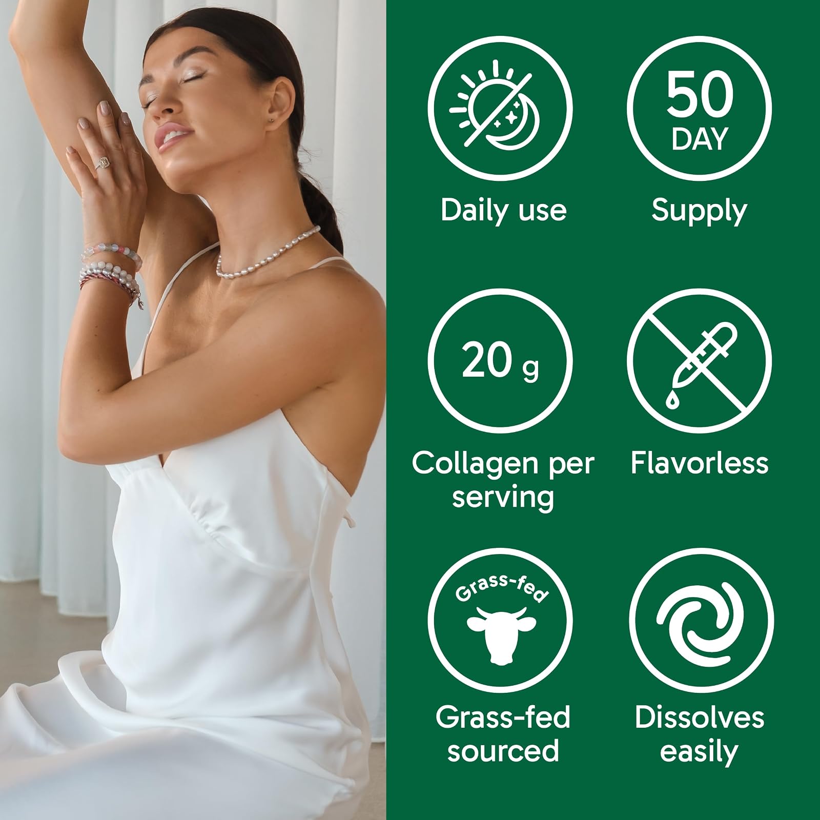 Natural collagen peptides for recovery