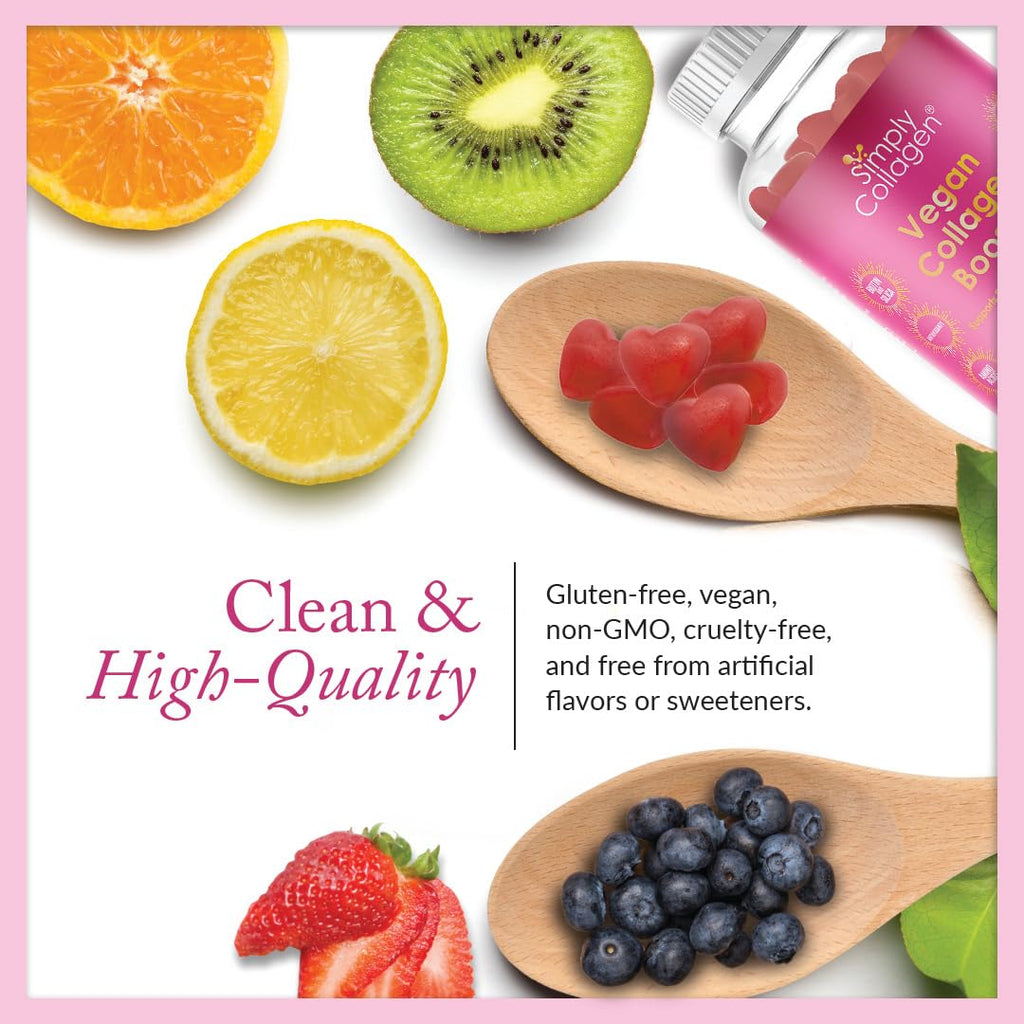 Natural collagen peptides in gummies