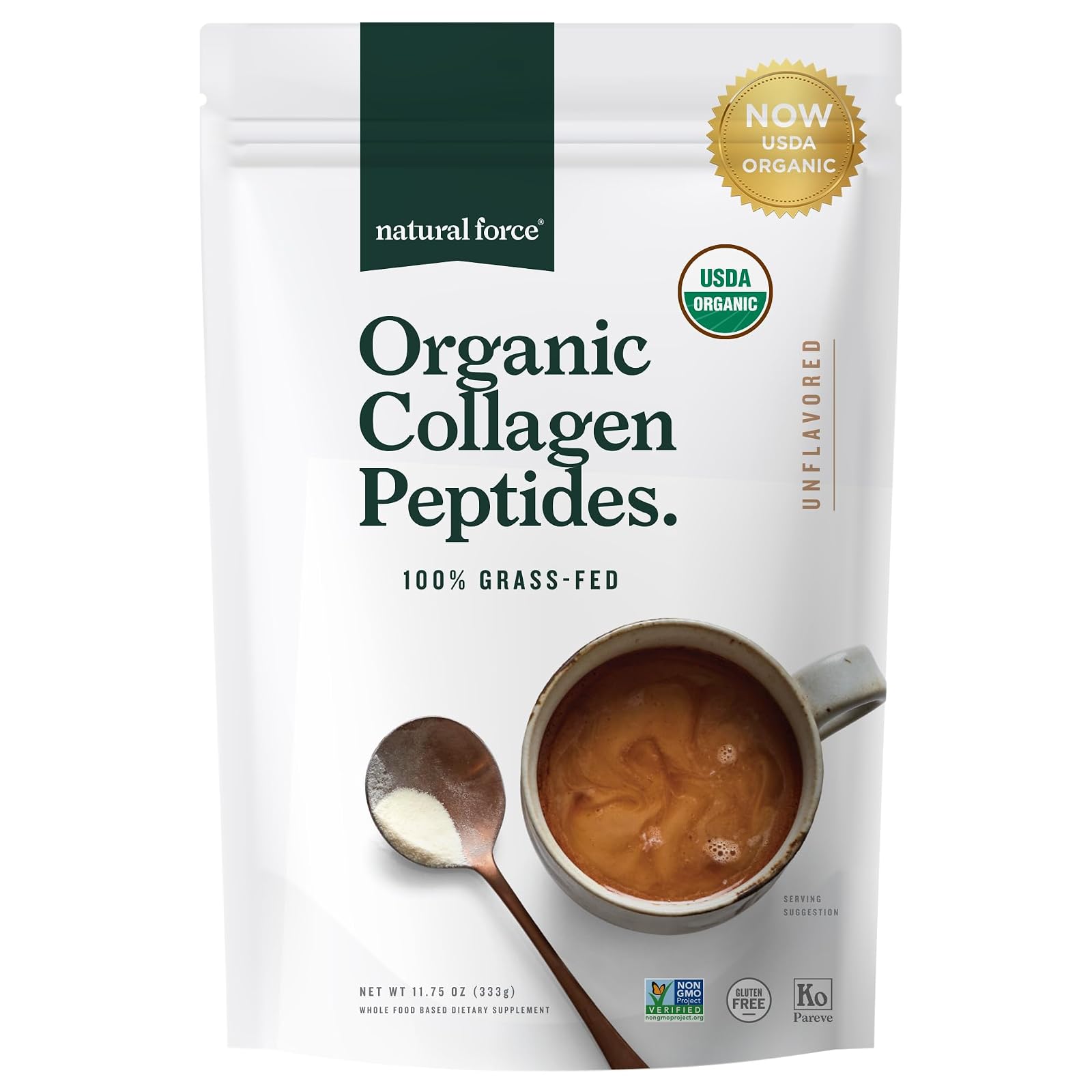 natural collagen peptides unflavored powder