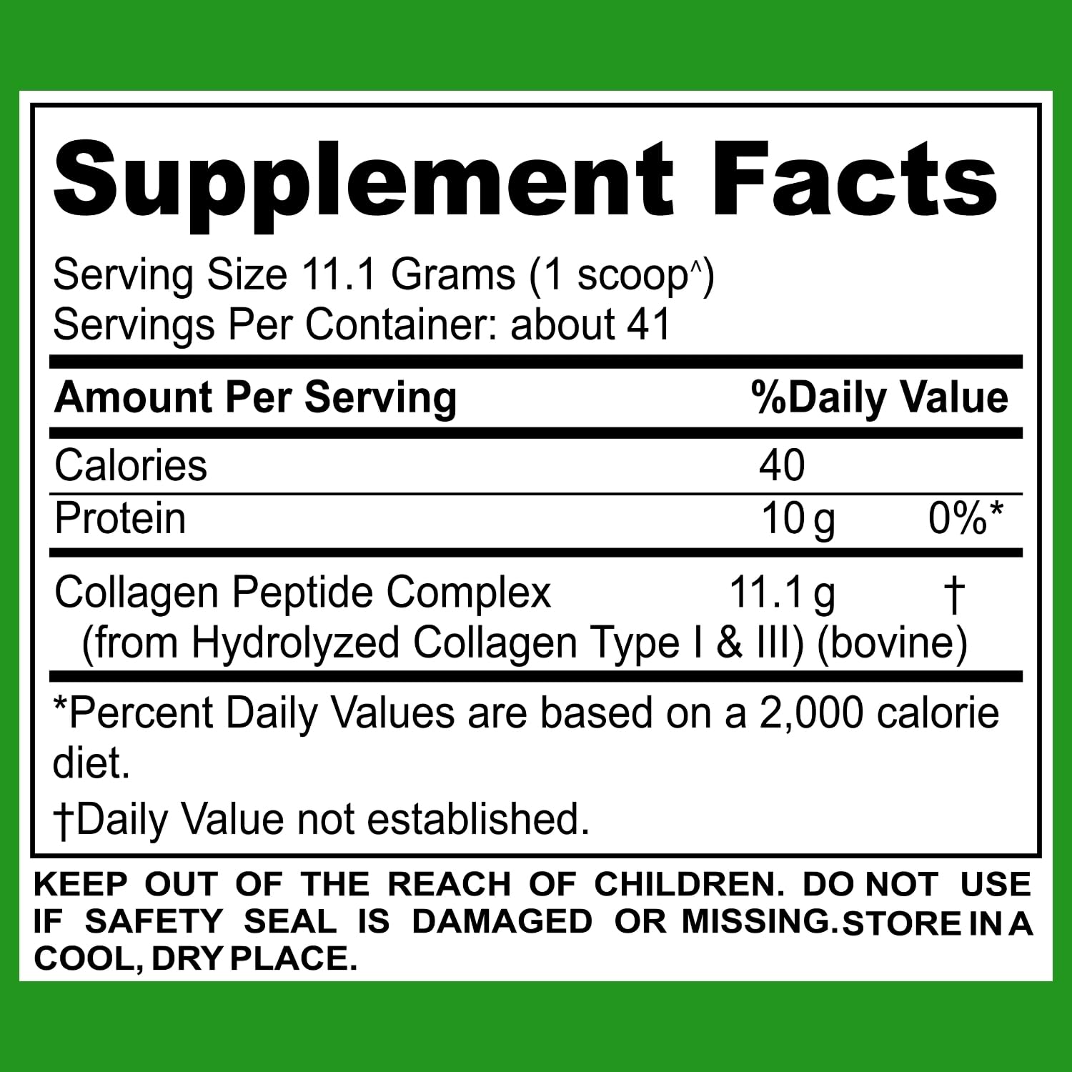 Natural collagen powder for smoothies