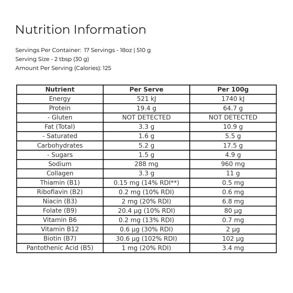 Natural collagen powder for wellness