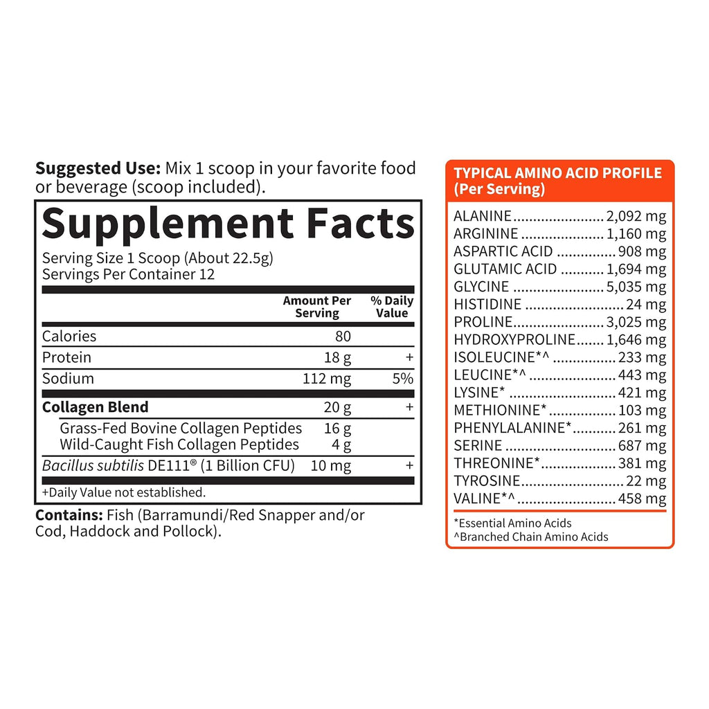 Natural collagen powder for wellness