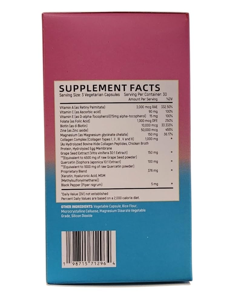 Natural collagen support for beauty
