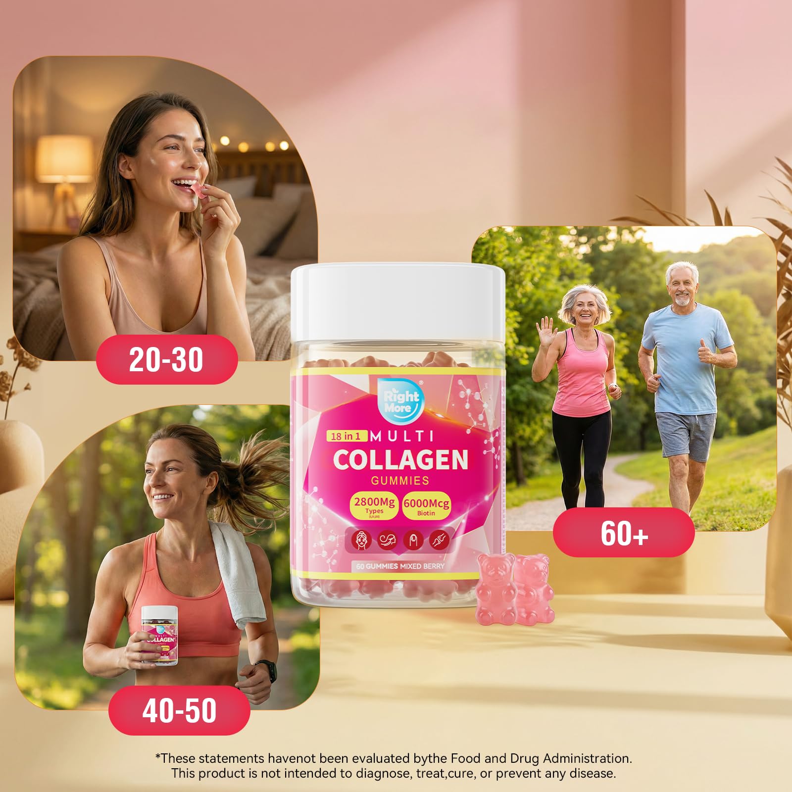 natural collagen support with gummies