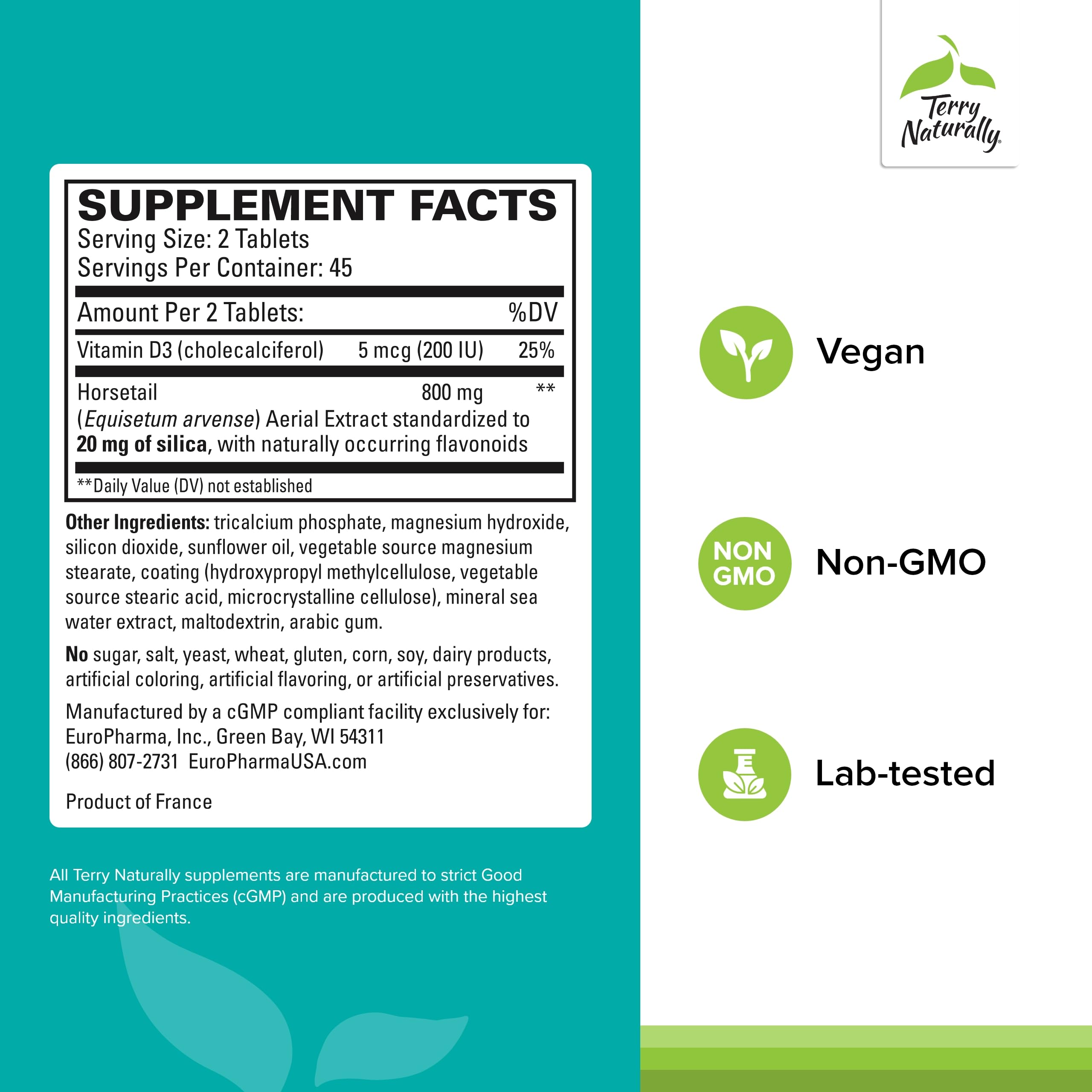 Natural collagen support with silica