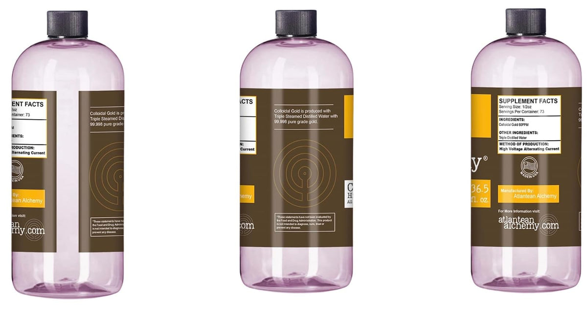 Natural colloidal gold and copper