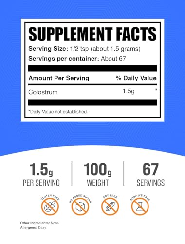 Natural colostrum for immune health