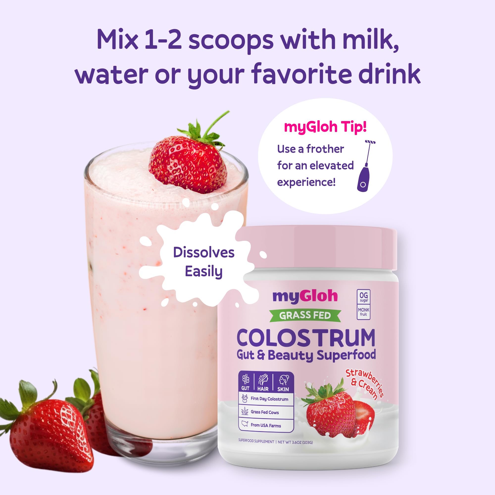 natural colostrum powder for immune support