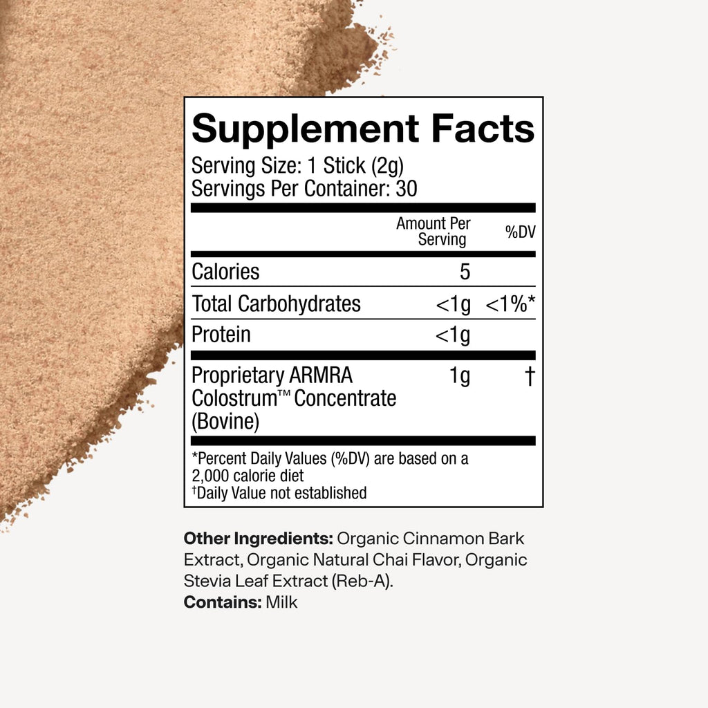 Natural colostrum powder for vitality
