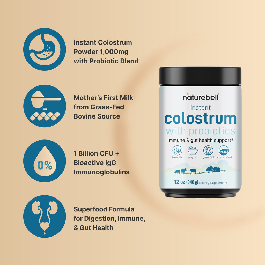 Natural colostrum powder for wellness