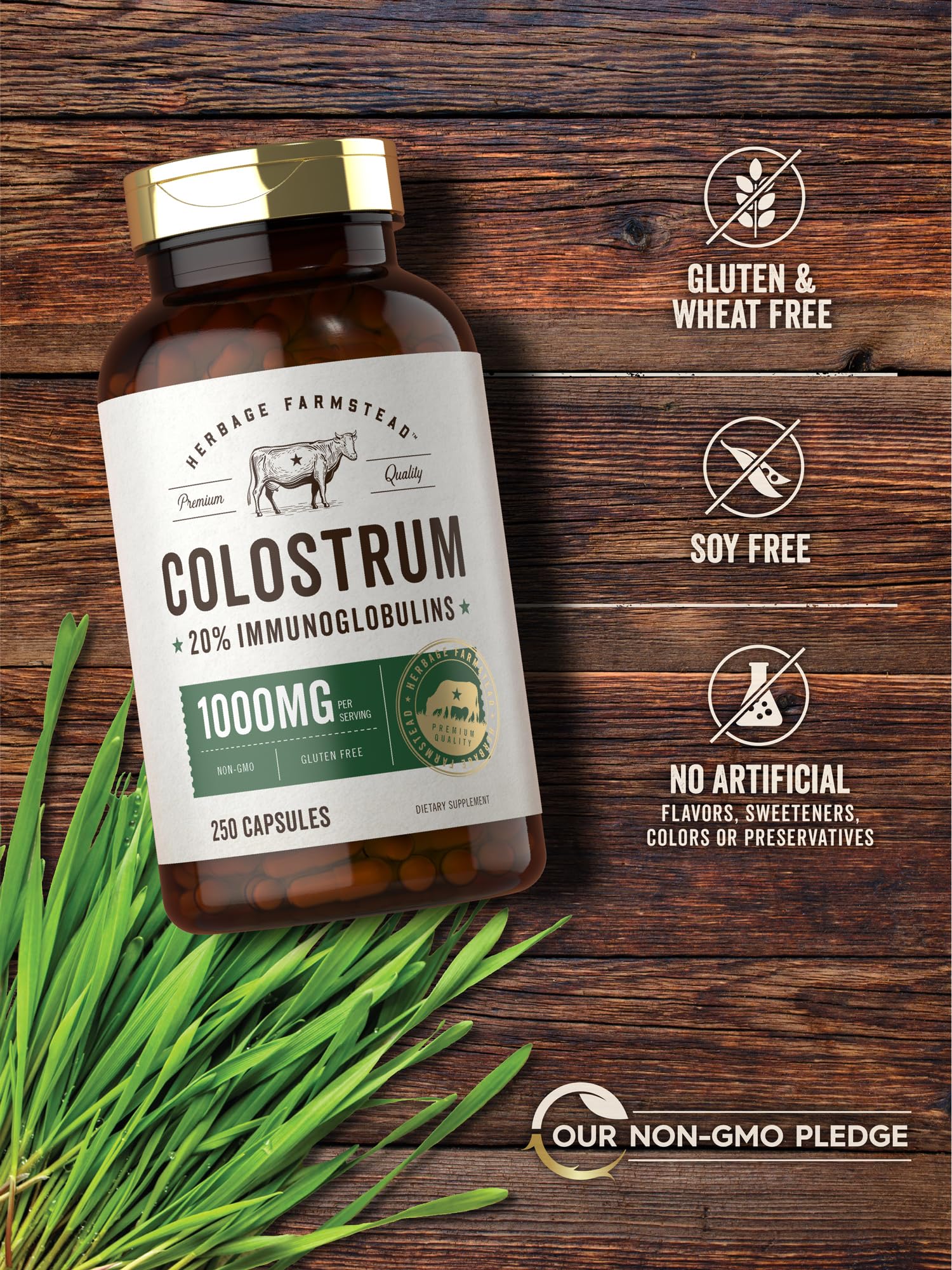 Natural colostrum supplement for overall health