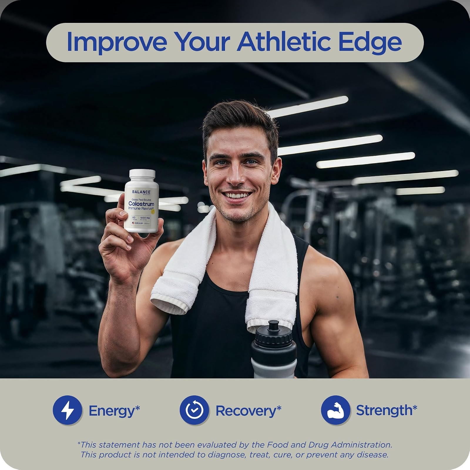 Natural colostrum support for athletes