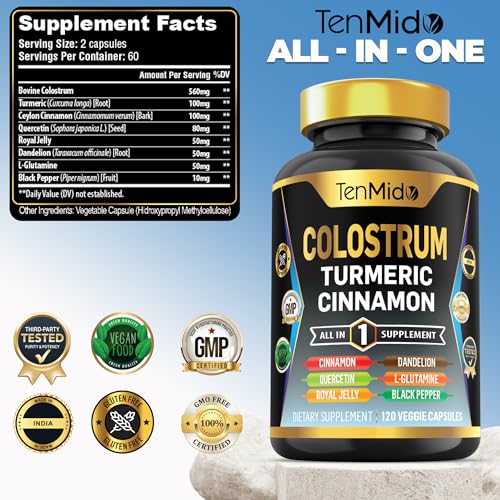 Natural colostrum with turmeric benefits