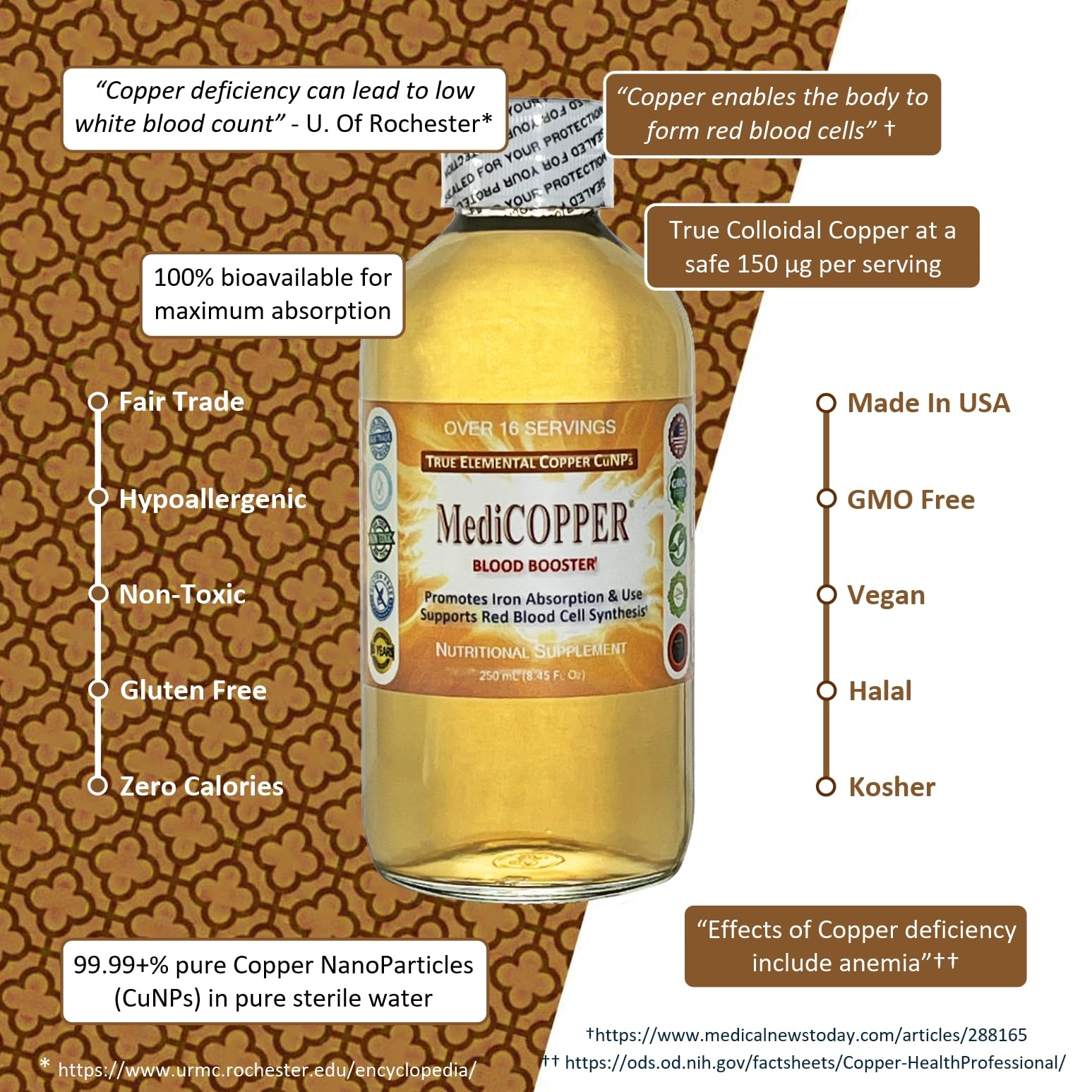 Natural copper for immune support