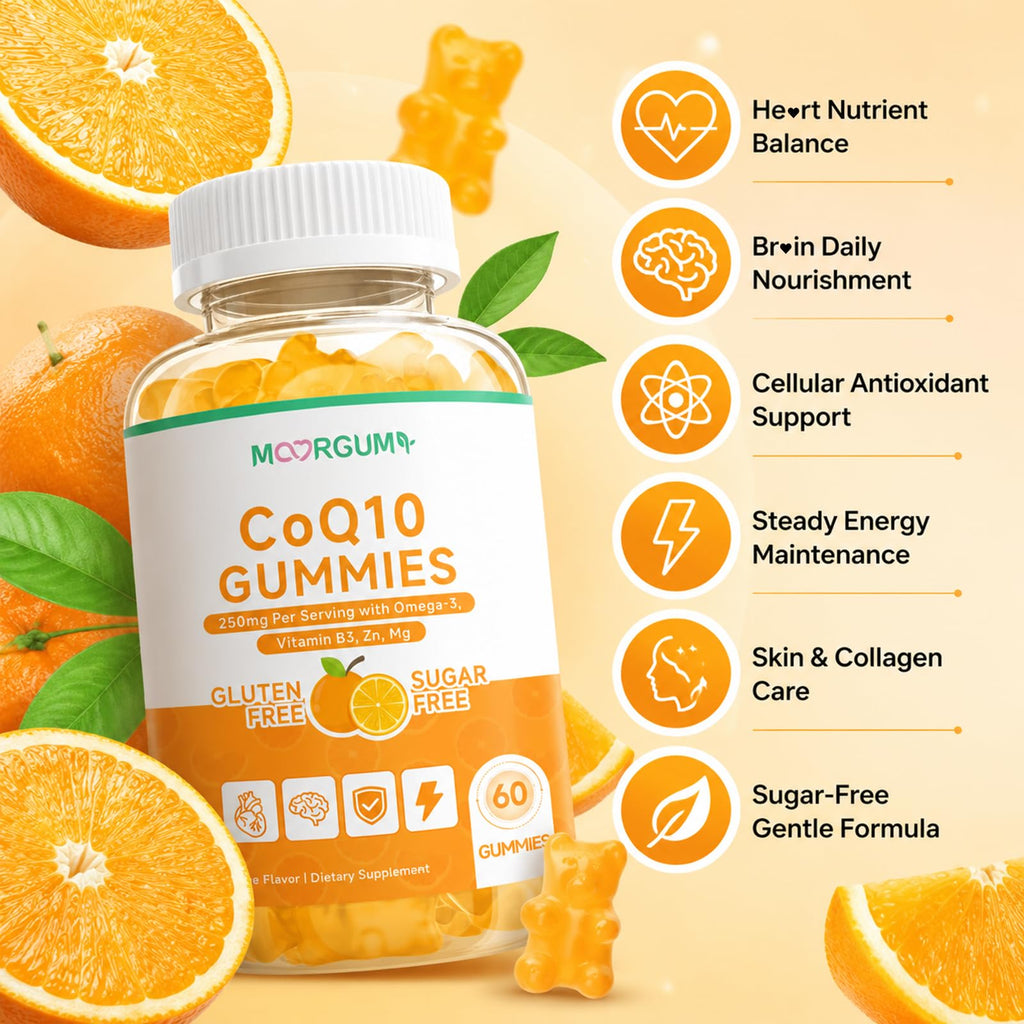 Natural CoQ10 gummies for wellness