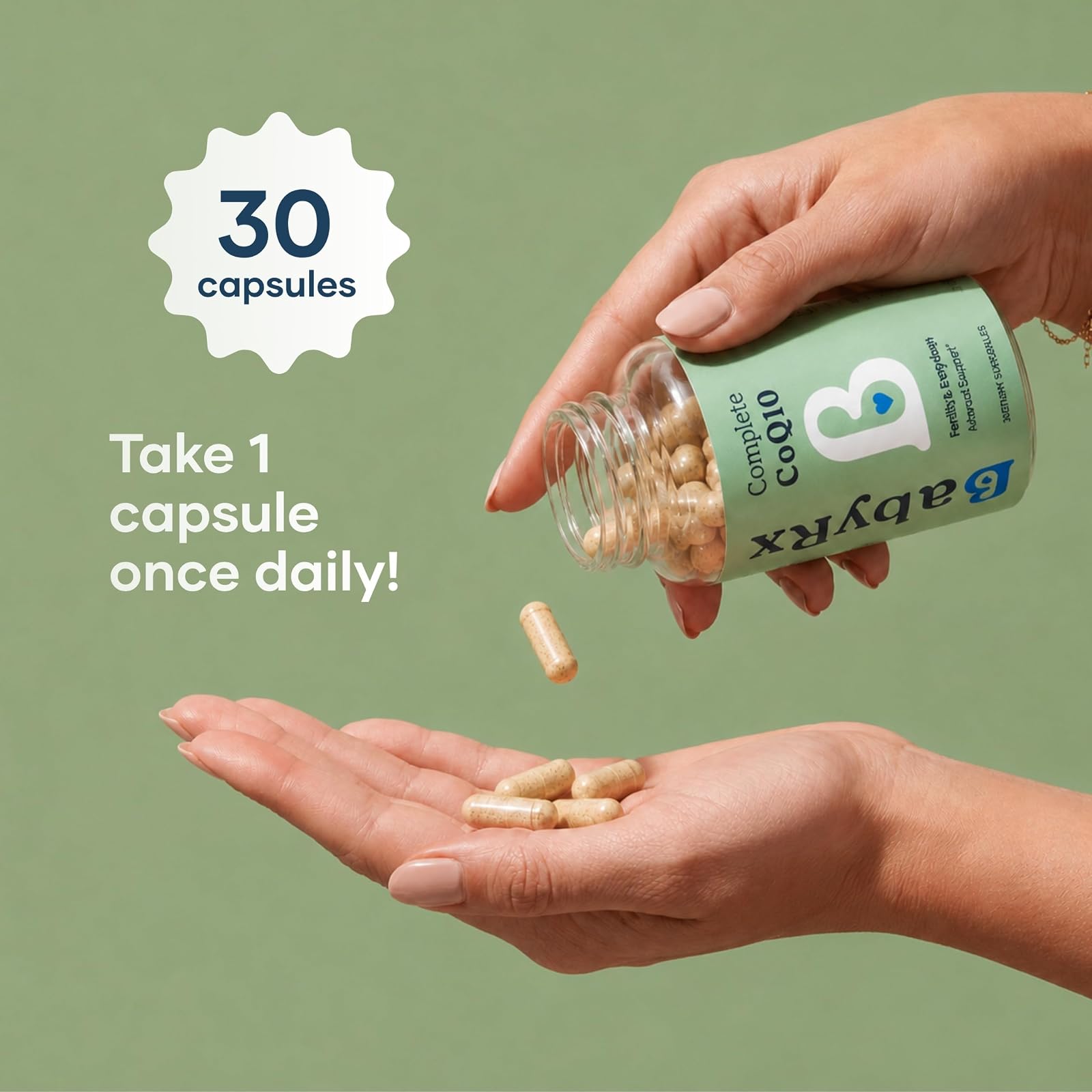 Natural CoQ10 supplement for infants