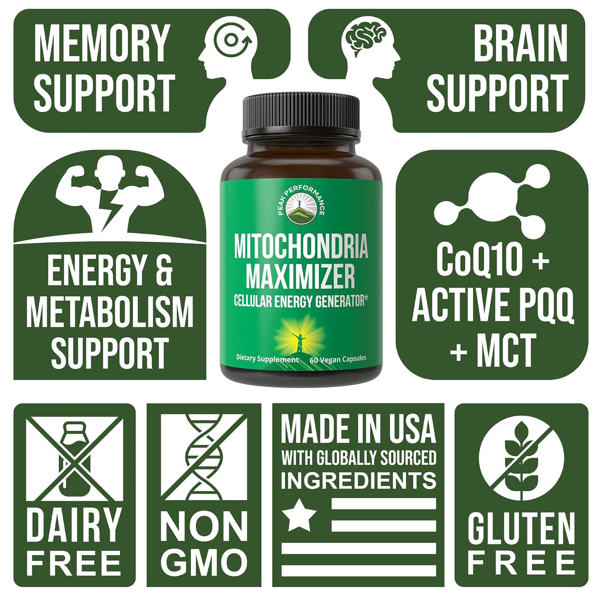 Natural CoQ10 supplement for vitality