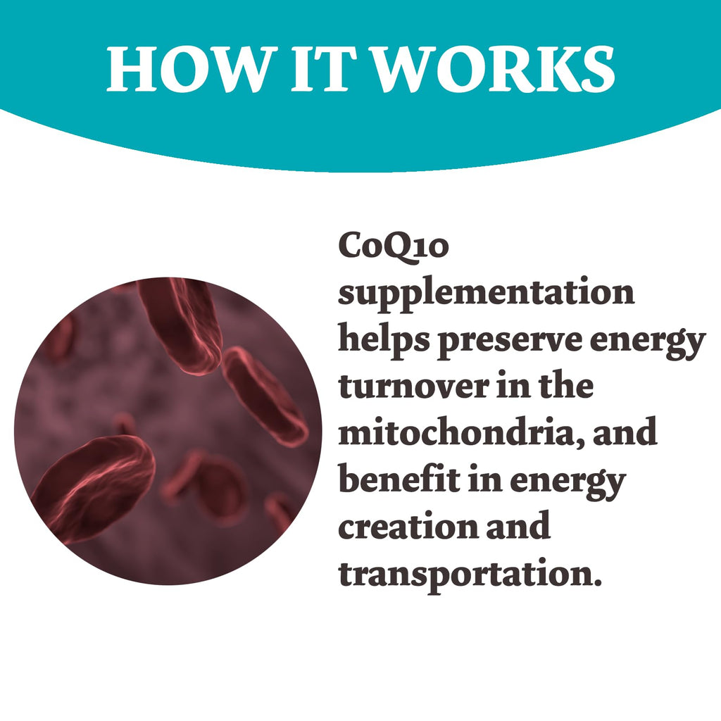Natural CoQ10 supplement in gummy form