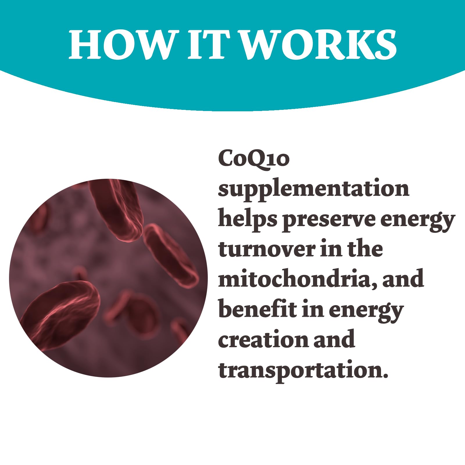 Natural CoQ10 supplement in gummy form