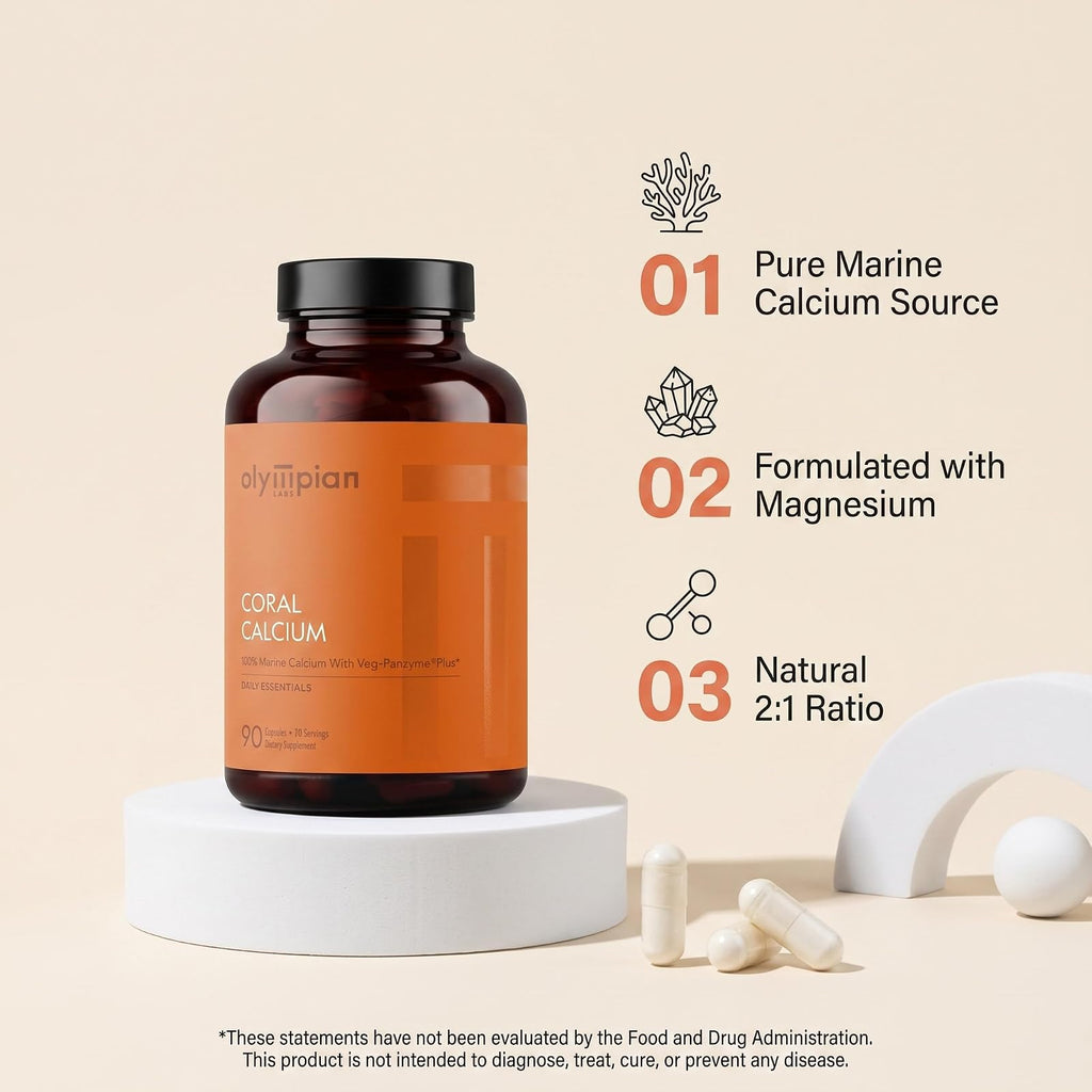 Natural coral calcium for optimal absorption