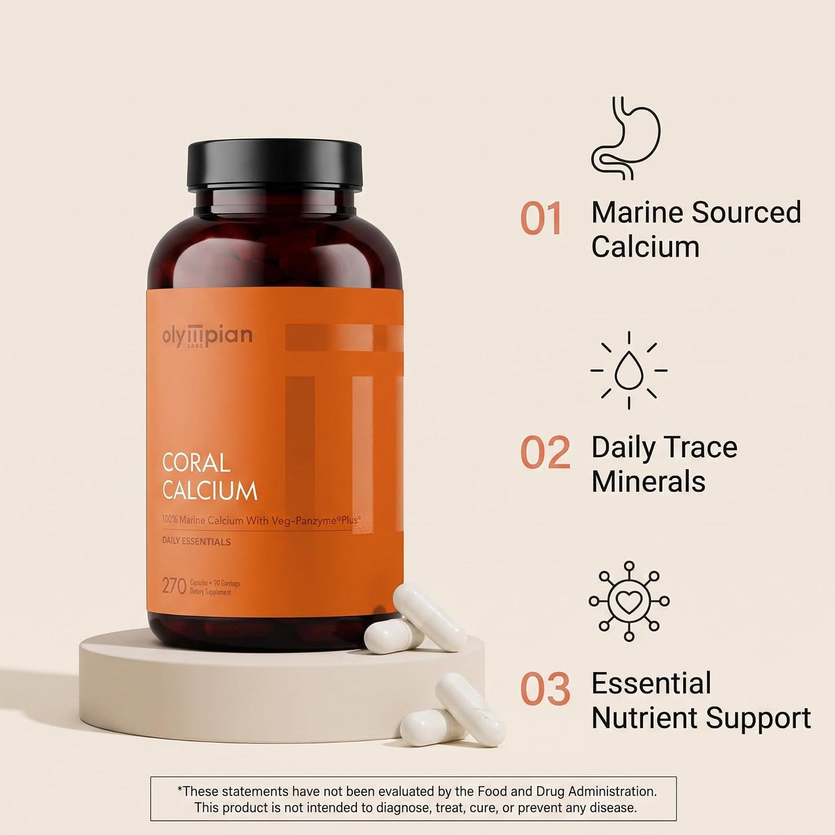 natural coral calcium for strong bones