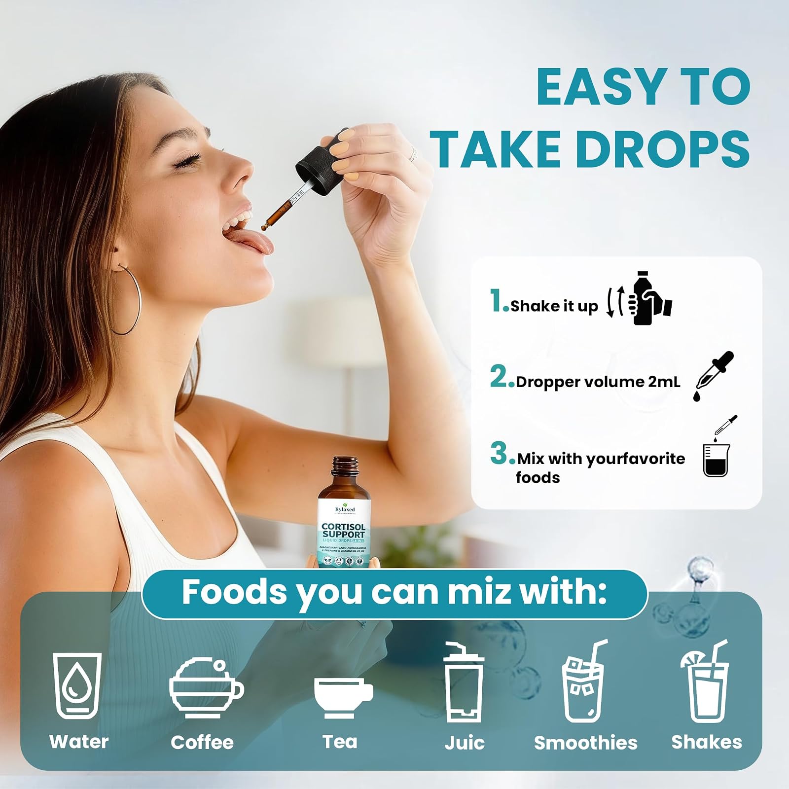 Natural cortisol drops for anxiety
