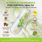 Natural cortisol support capsules for wellness