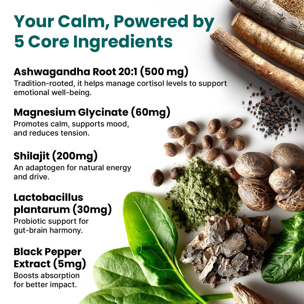 Natural cortisol support capsules