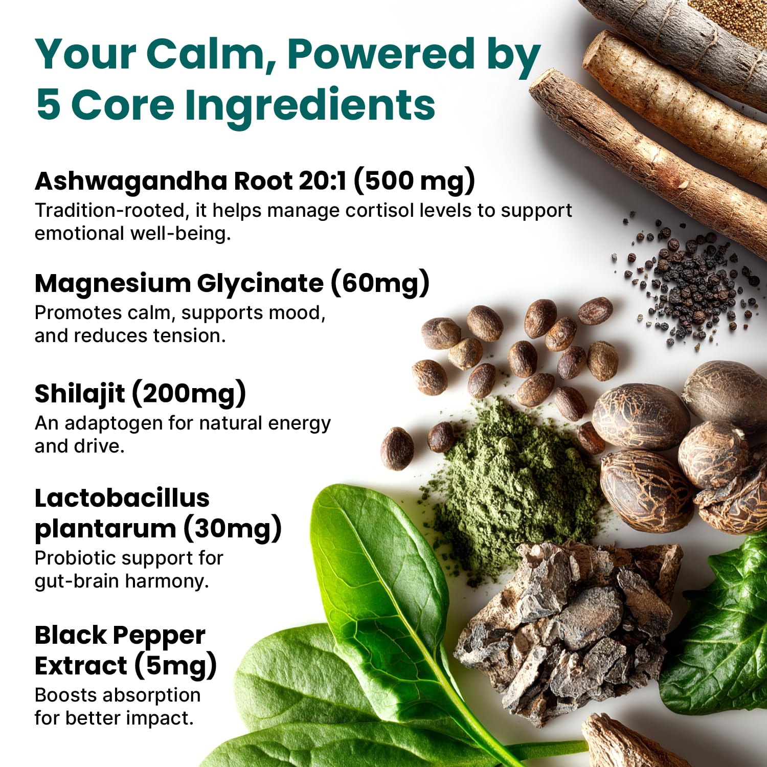 Natural cortisol support capsules
