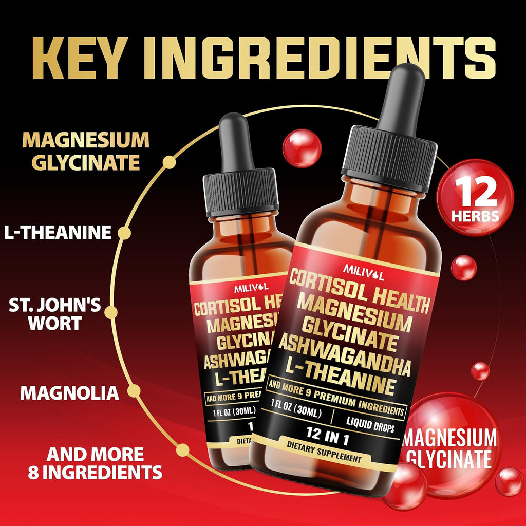 Natural cortisol support drops