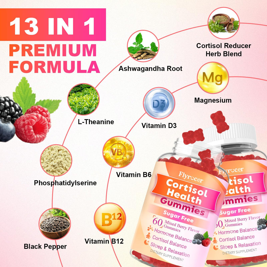 Natural cortisol support gummies